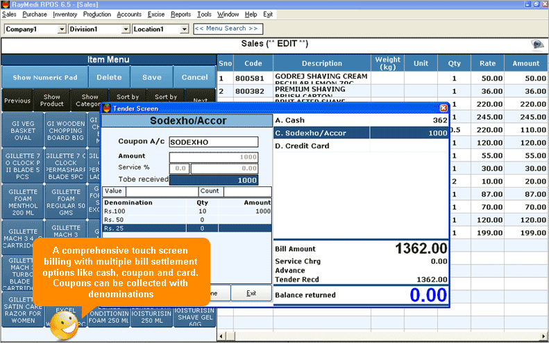 Visual Tour ScreenShots pos of Supermarket,Grocery,Fruit & Vegetables ...